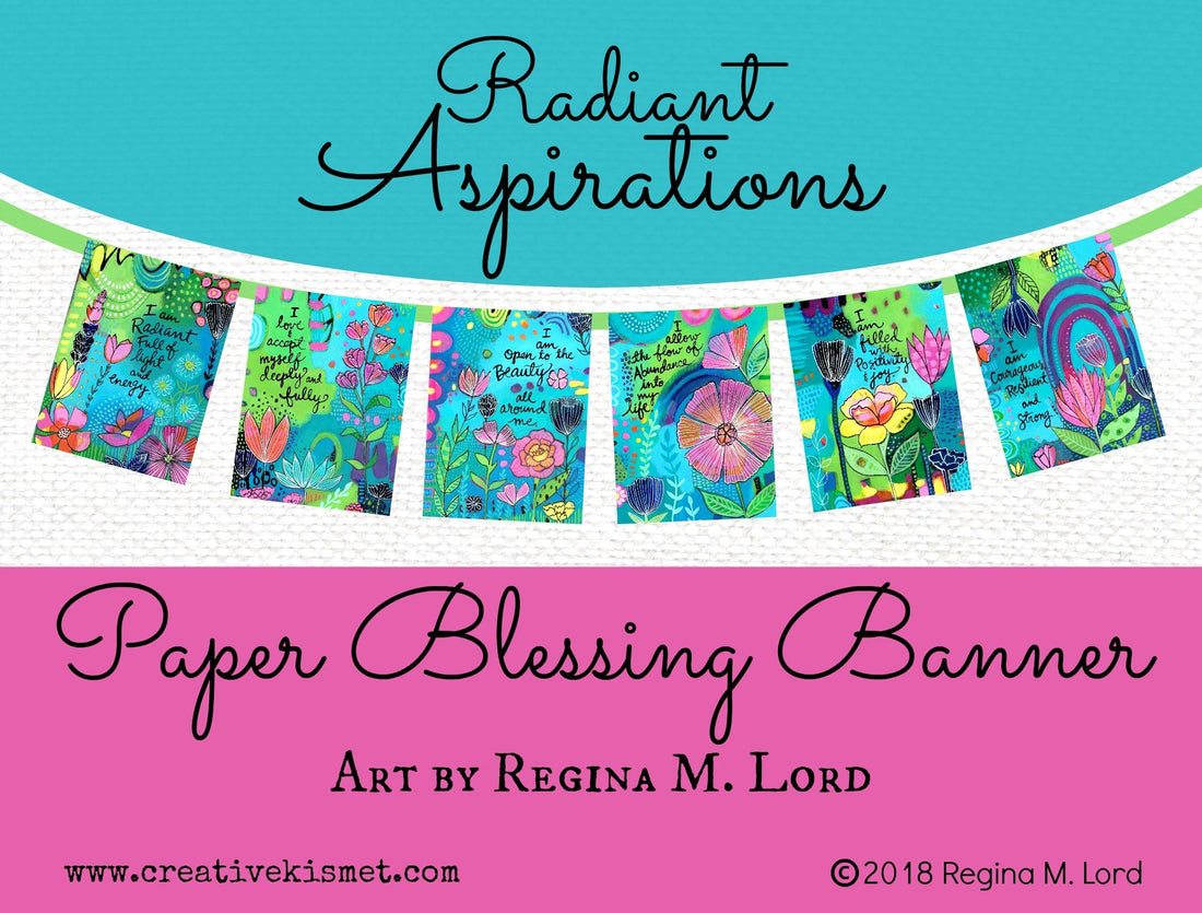 Paper Blessings Banner - Radiant Aspirations – Creative Kismet